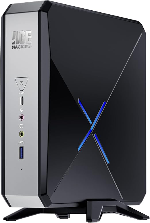 ACEMAGICIAN Mini Gaming PC with Graphics Card RX6400(4GB), Ryzen 7 ...