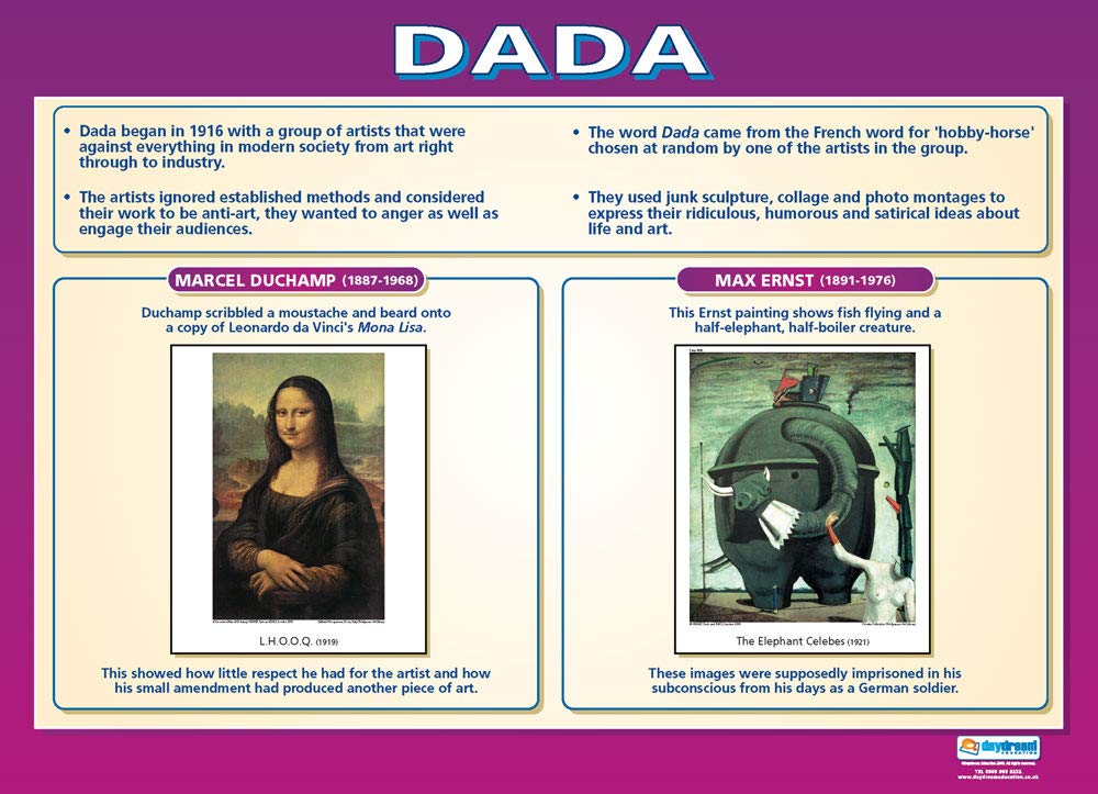 Dada | Art Posters | Laminated Gloss Paper measuring 850mm x 594mm (A1 ...