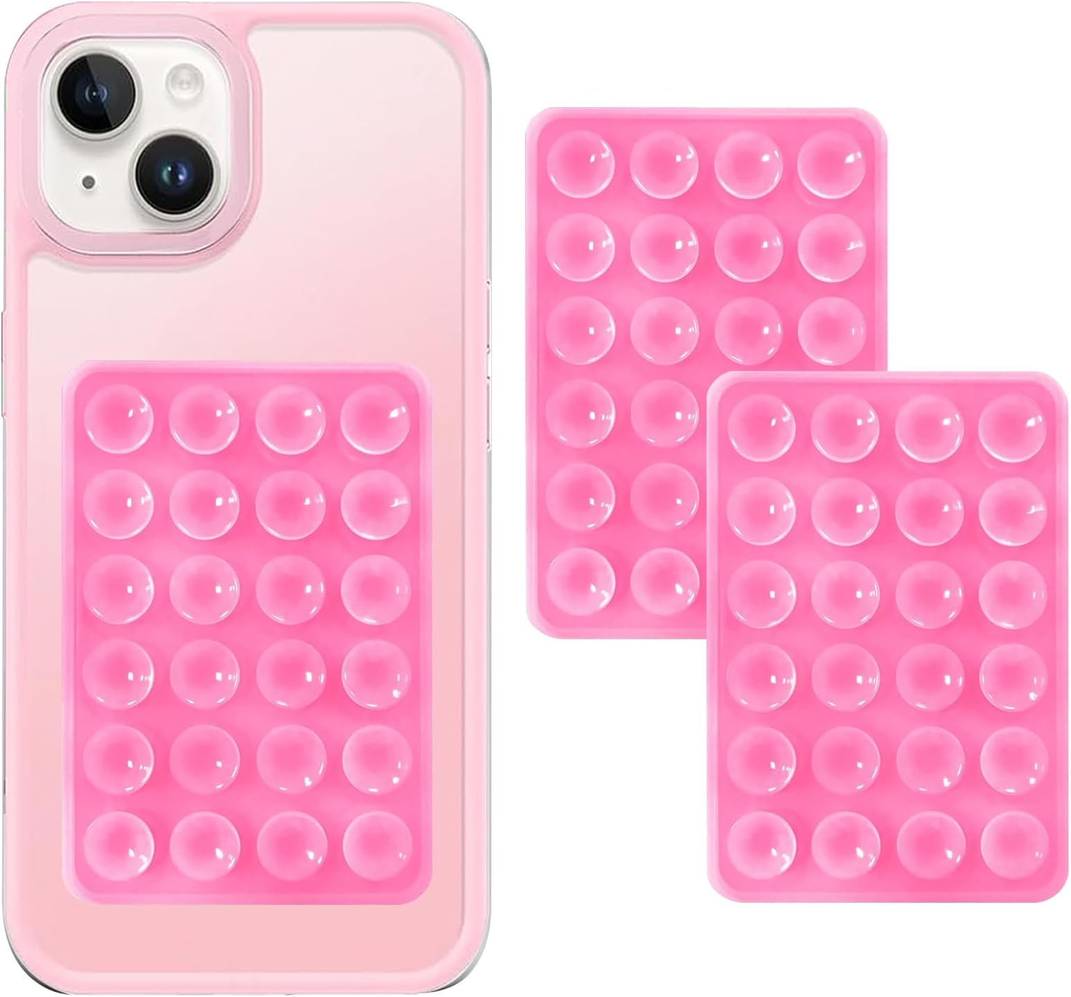 Amazon.com: PKYAA 2 Pack Silicone Suction Phone Case Adhesive Mount ...