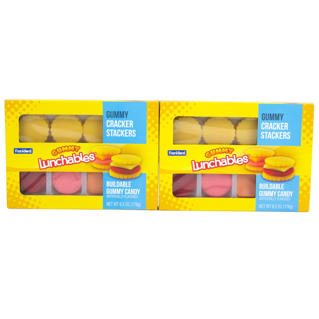 Amazon.com : Kraft Lunchables Gummy Candy Cracker Stackers, 2pk, 12.4oz ...