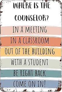 Amazon.com: School Counselor Door Sign Where Is The Counselor ...