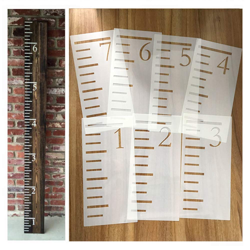Buy 7 Feet Baby Growth Chart Ruler Stencils, Growth Height Chart ...