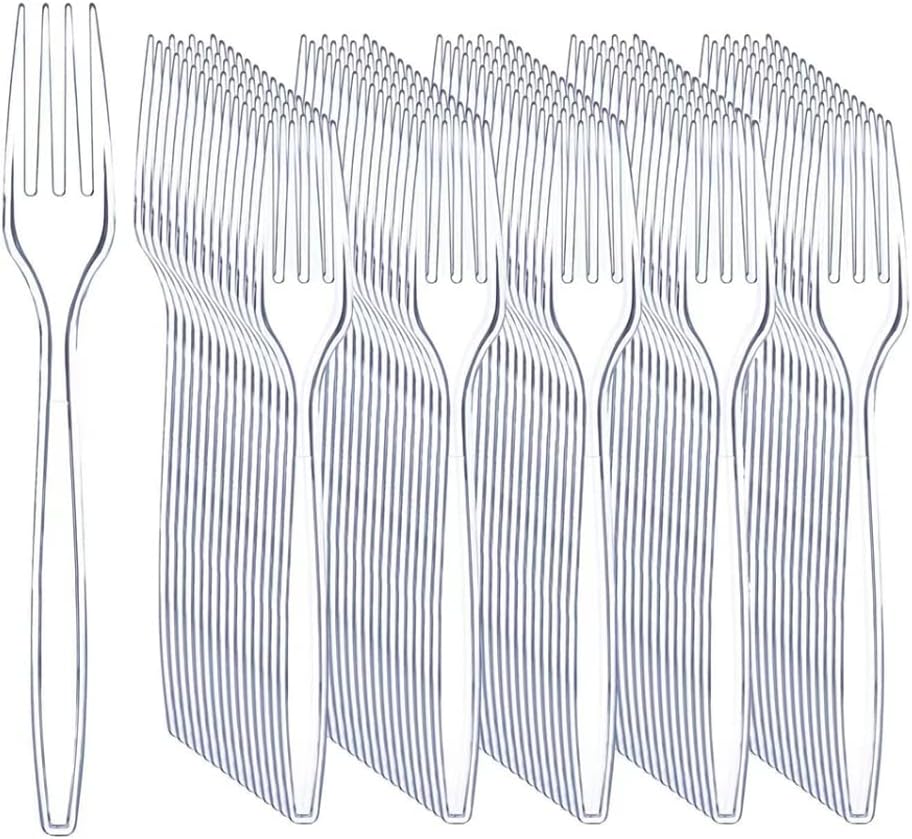 Plastic Forks,Ideal for Party,Sturdy and Durable, BBQ, Picnic, Home ...