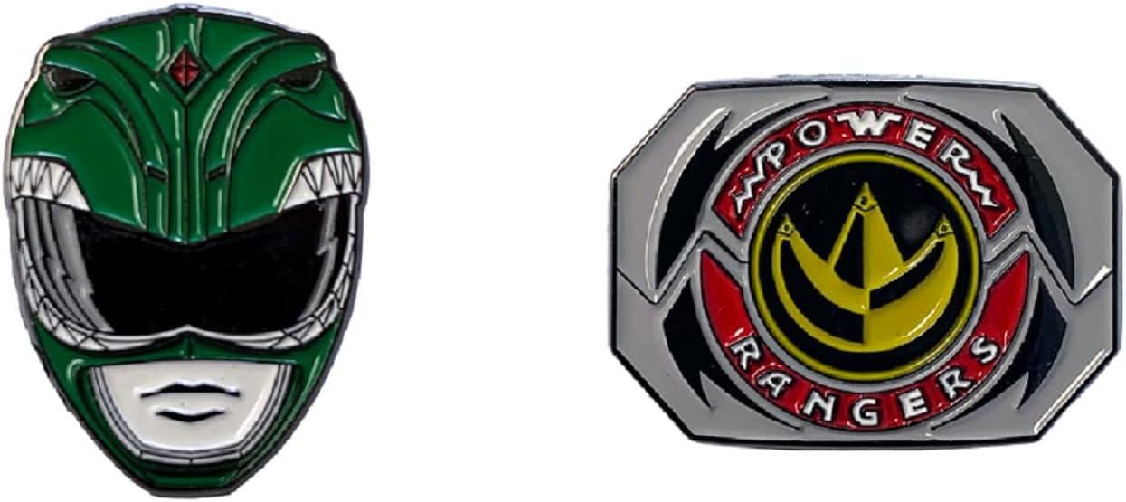 Amazon.com: Power Rangers Green Ranger Mask and Emblem Tommy Officially ...