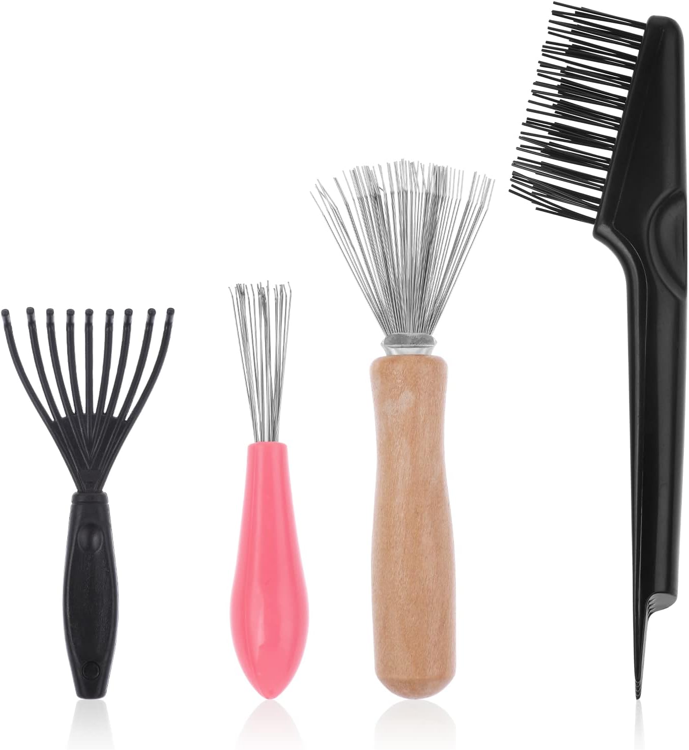 Amazon.com : Abeillo Hair Brush Cleaner Tool Set - 4 Pieces Comb ...