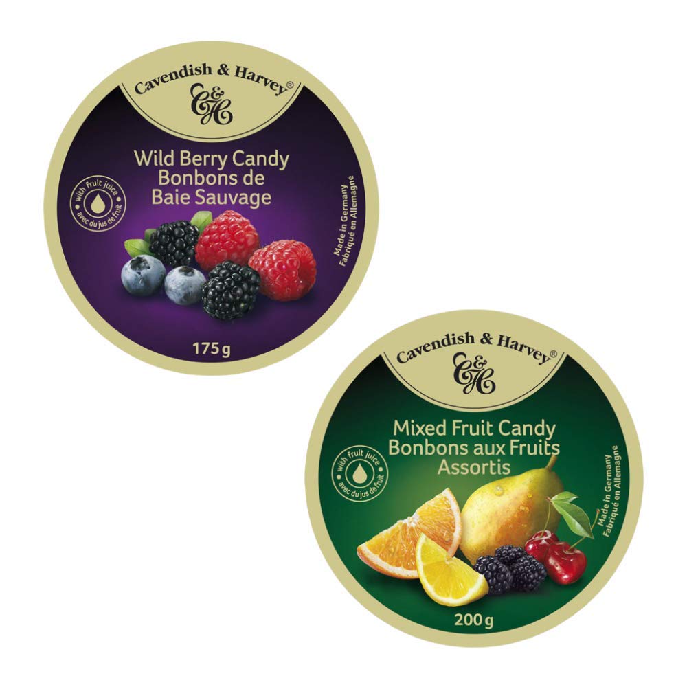 Cavendish & Harvey 2 Pack Variety Candy: Wild Berry - 175g (1 Pack) and ...