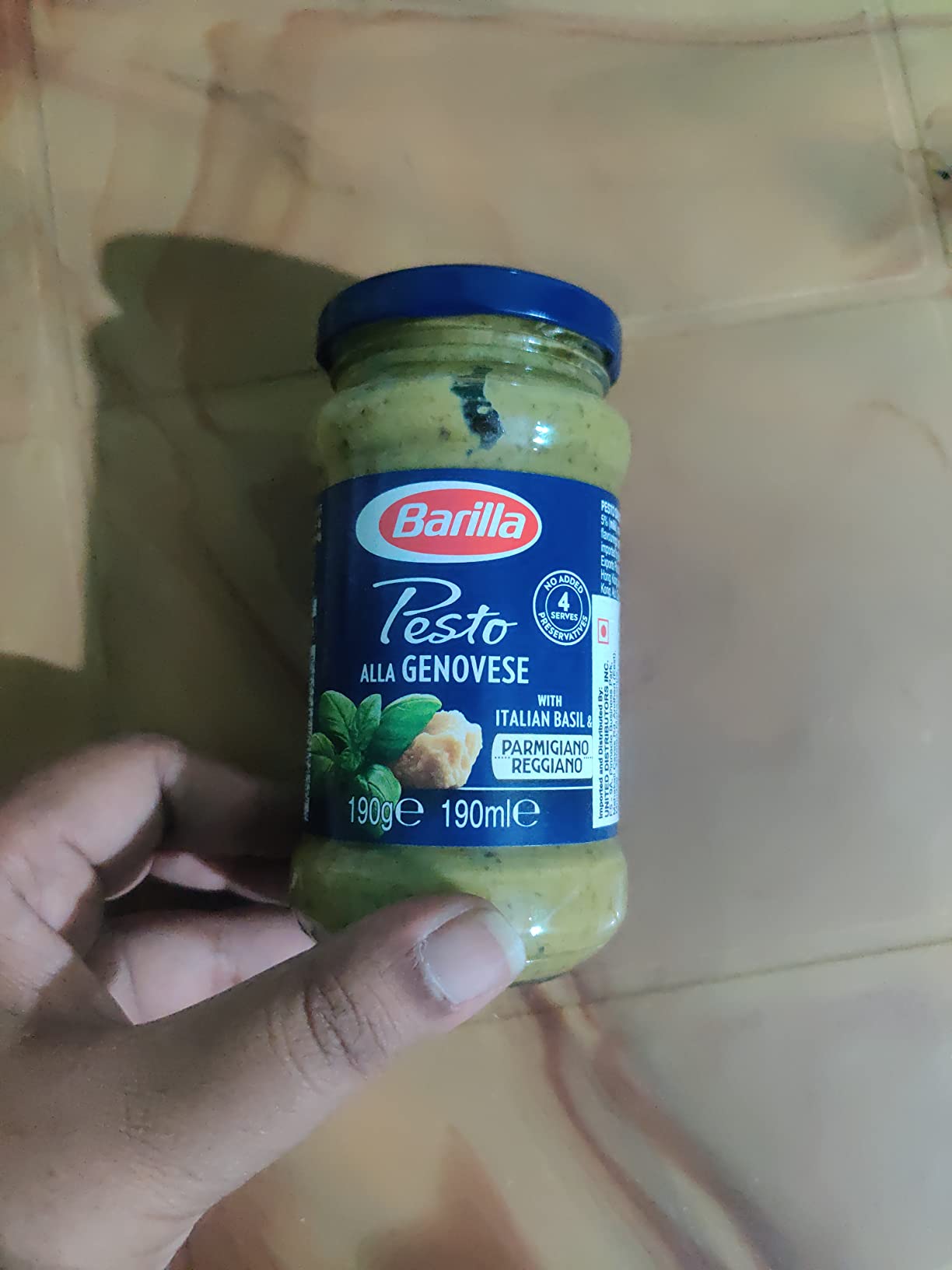 Barilla Pesto Genovese Pasta and Pizza Sauce, 190g, Italy, Non - GMO ...