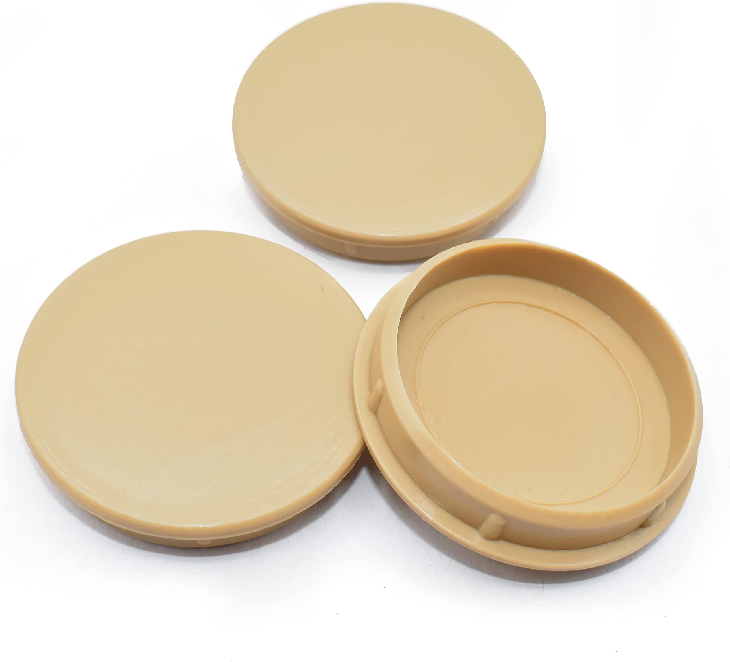 20 x (35MM) LIGHT OAK PLASTIC HINGE HOLE COVER CAPS FOR KITHCEN CABINET ...