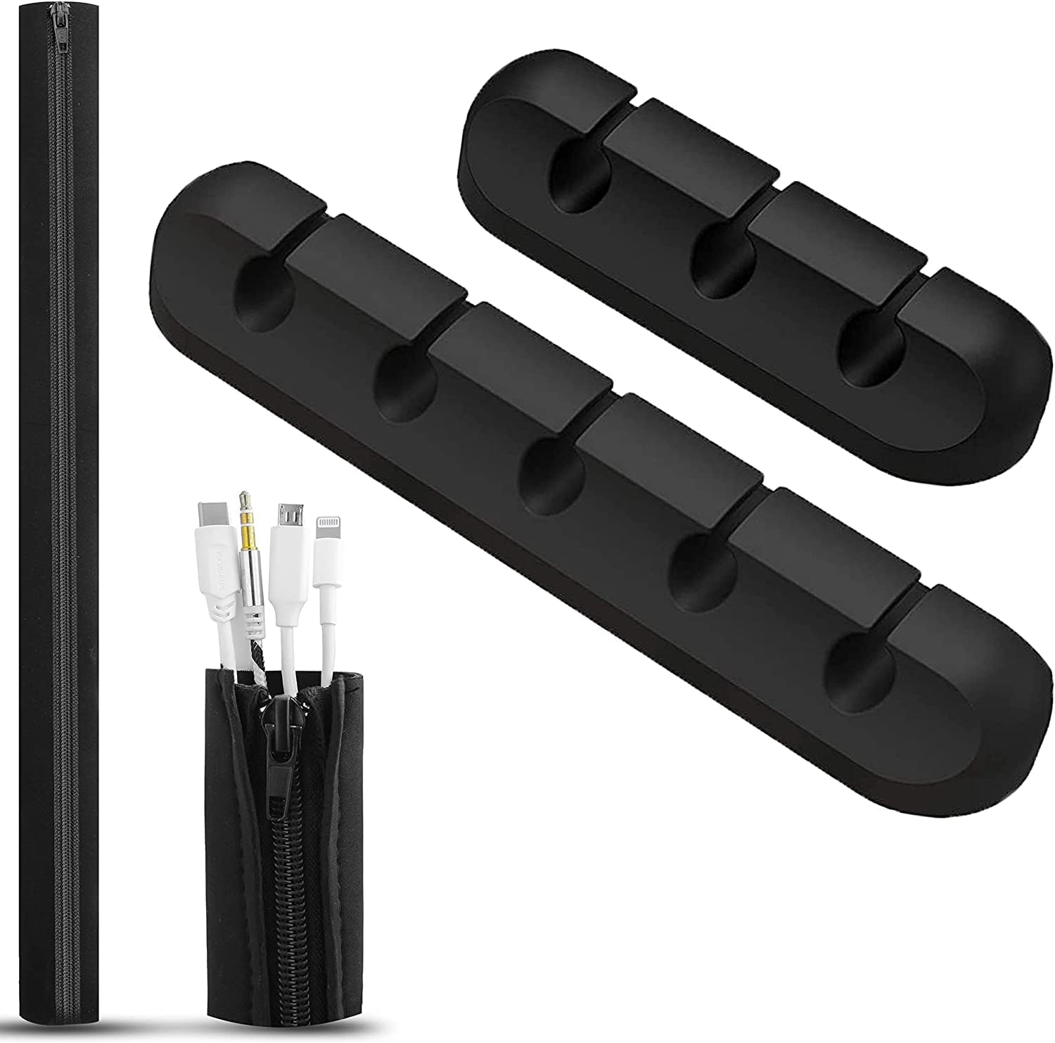 Amazon.com: Cable Clips Cord Management Organizer, Pack of 2 Adhesive ...