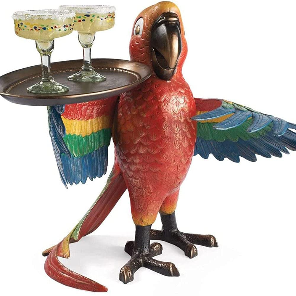Buy everyluske Drink Serving Parrot Butler,Parrot Butler Statue Bird ...