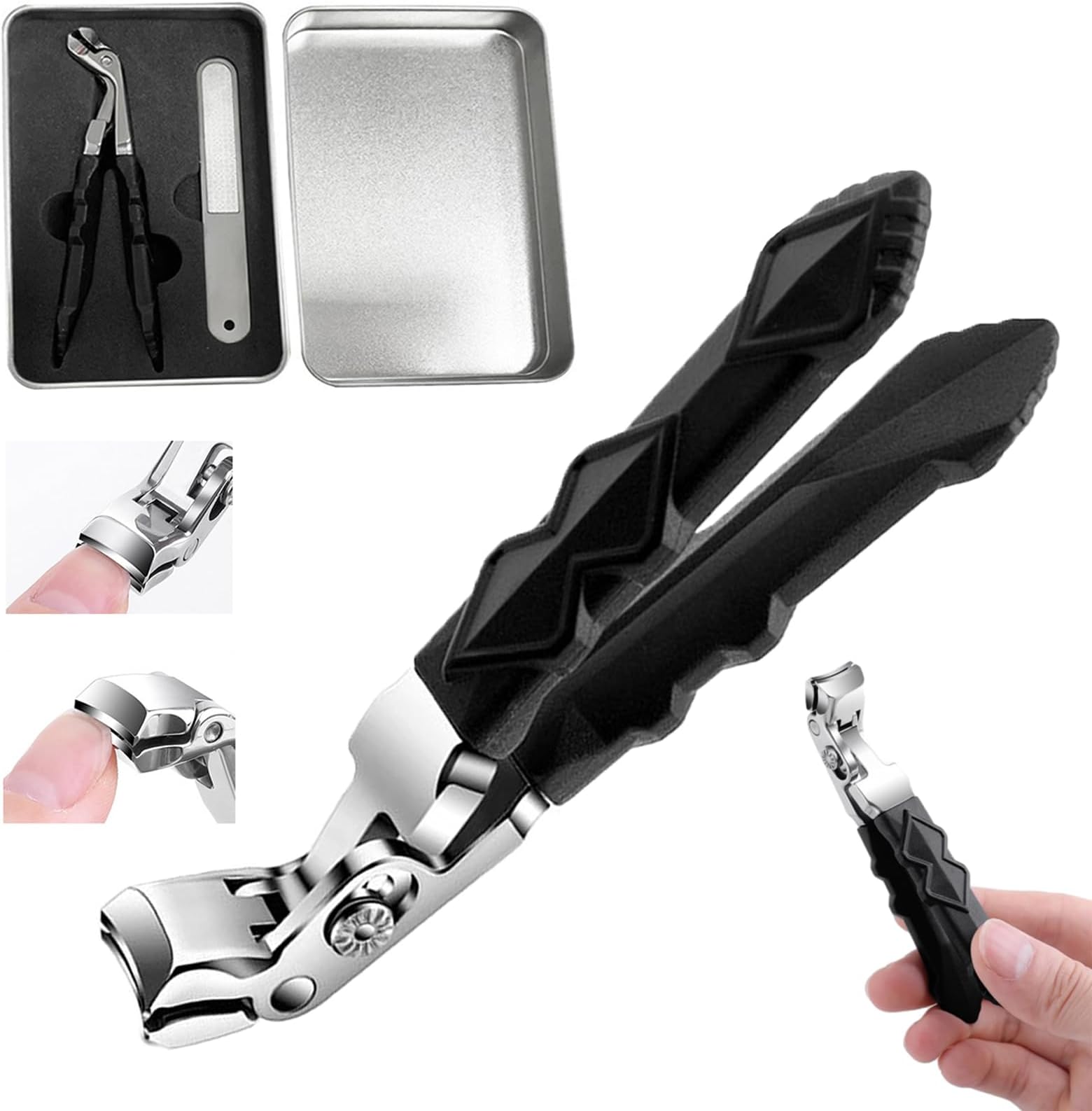 Amazon.com : Ribili Clipmaster Pro, Wide Opening Nail Clipper, Nail ...