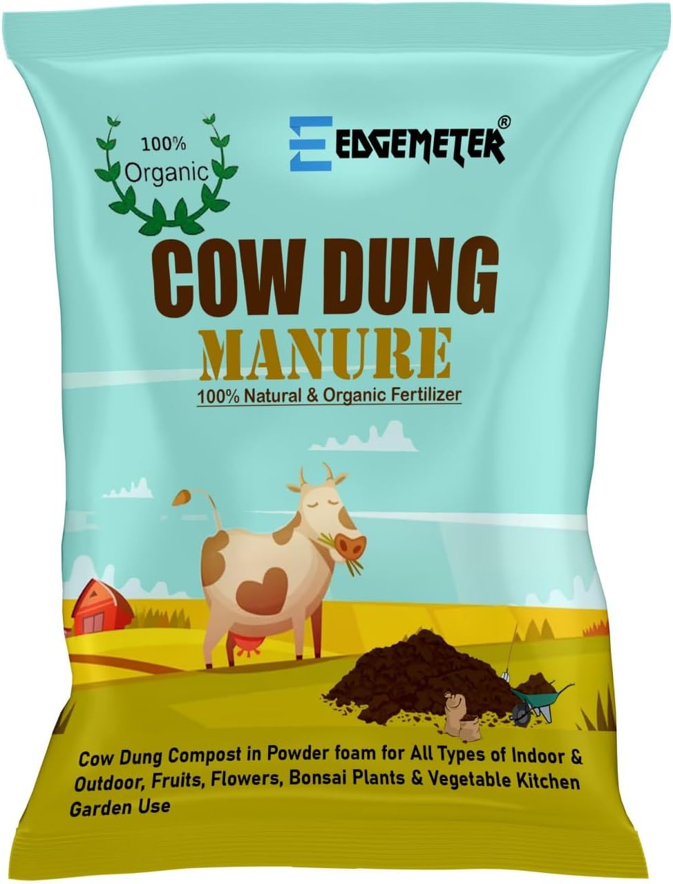 Ugaoo Cow Dung Manure Fertilizers for Plants & Home Gardening - 20 kg ...