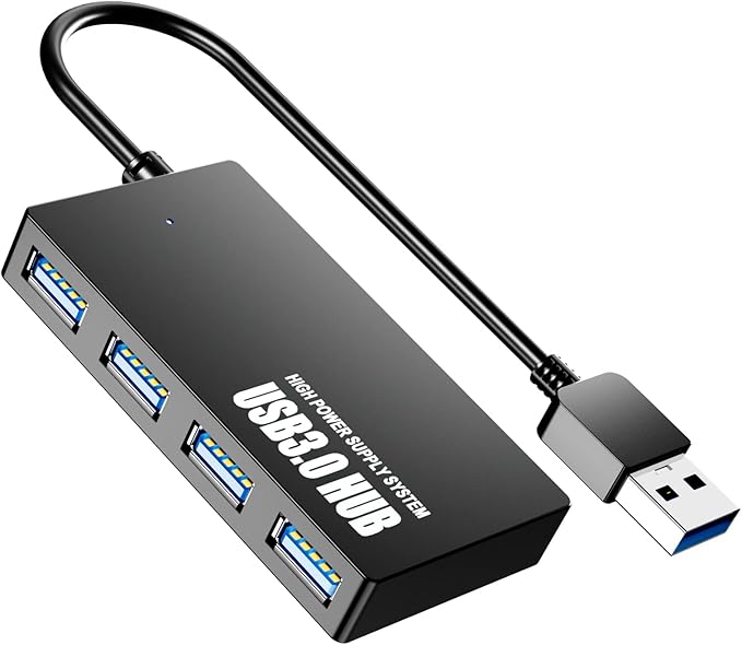 Amazon.com: USB 3.0 Hub,SNLLMZI 4-Port USB Hub USB Splitter USB ...