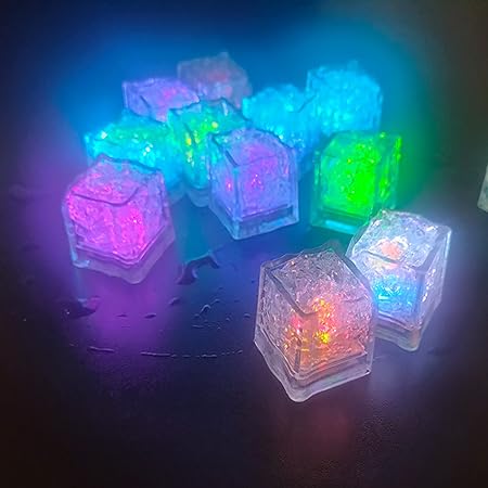 Amazon.com: Light Up Ice Cubes, 12 Pack Multi Color Led Ice Cubes for ...
