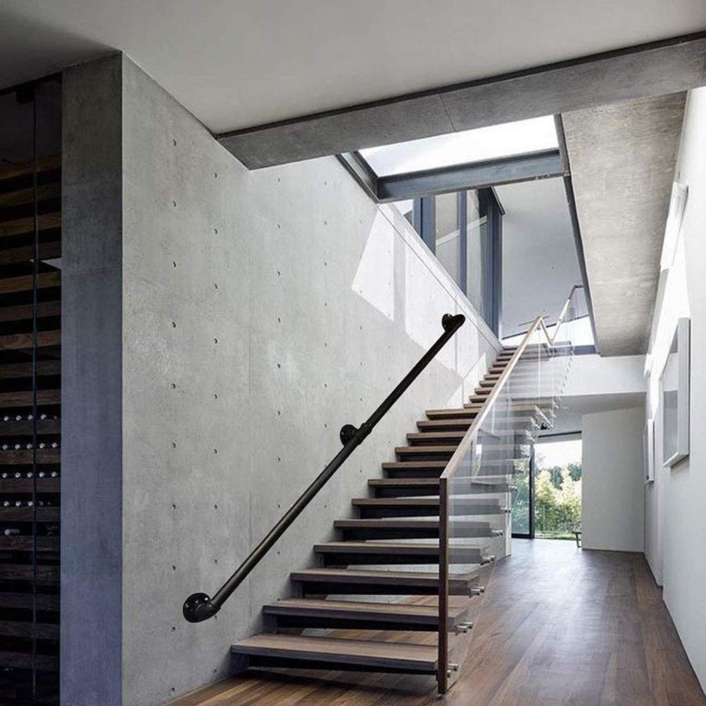 Buy Climb the Ladder Staircase Handrail 1-20Ft Wrought Iron Stair ...