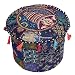 DK Homewares Traditional Indian Dark Blue Footstools Pouf Cover Ottoman ...