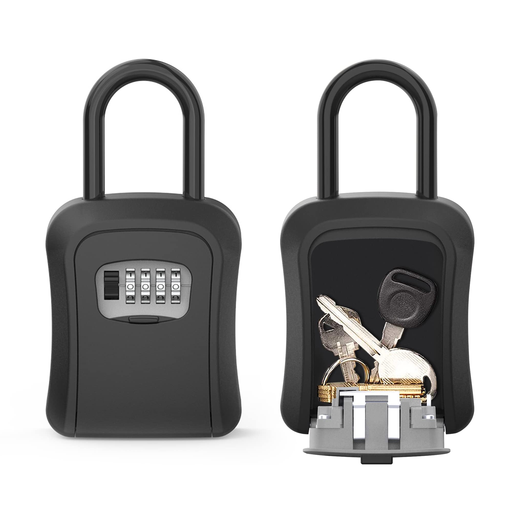 Buy Key Lock Box,Key Storage Lock Box,Key Safe Wall ed Lockbox,Portable ...