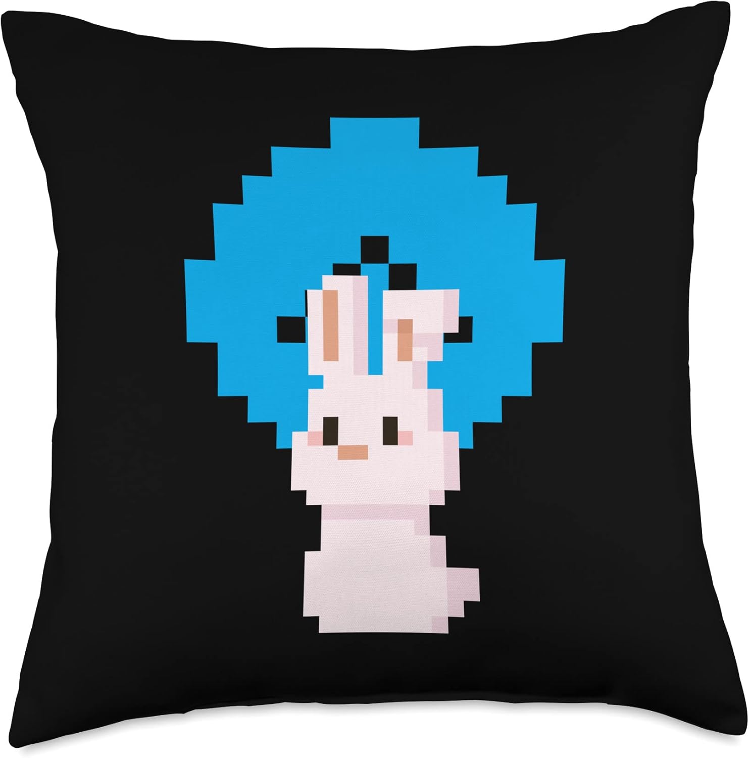 Pixel Bunny I Pixel Art Rabbit Game Retro Artist Bunny Throw Pillow