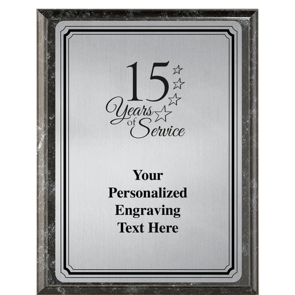 25 Years Of Service Award Plaque Wording Sample By Crystal Central