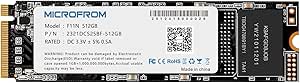 Amazon | MICROFROM NVME PCIe M.2 内蔵SSD 512GB PCIe Gen3.0X4 3D NAND搭載 M ...