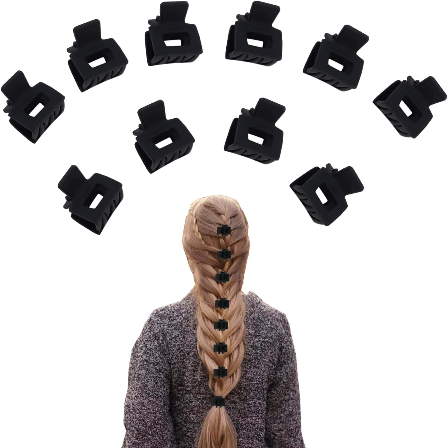 Amazon.com : 10 Pcs Small Hair Claw Clips for Women Girls, 1 Inch Matte ...