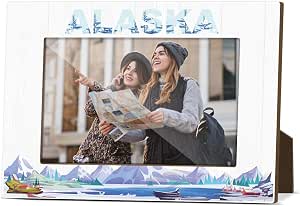 Amazon.com - Alaska Souvenir Gifts Picture Frames for Desk Wooden ...