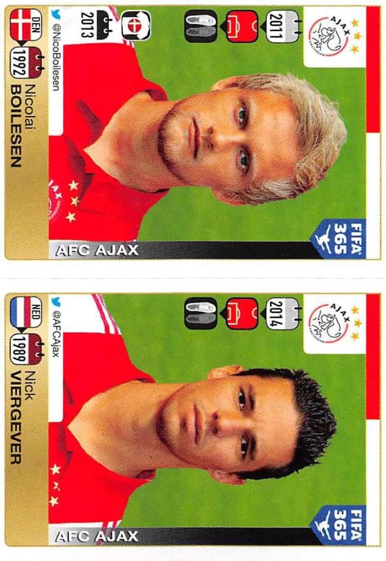 Amazon.com: 2015-16 Panini FIFA 365 Stickers #646-647 Nicolai Boilesen ...
