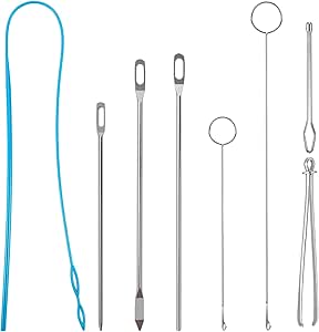 Amazon.com: YEQIN 8 Pcs Drawstring Tool Set, Stainless Steel Sewing ...
