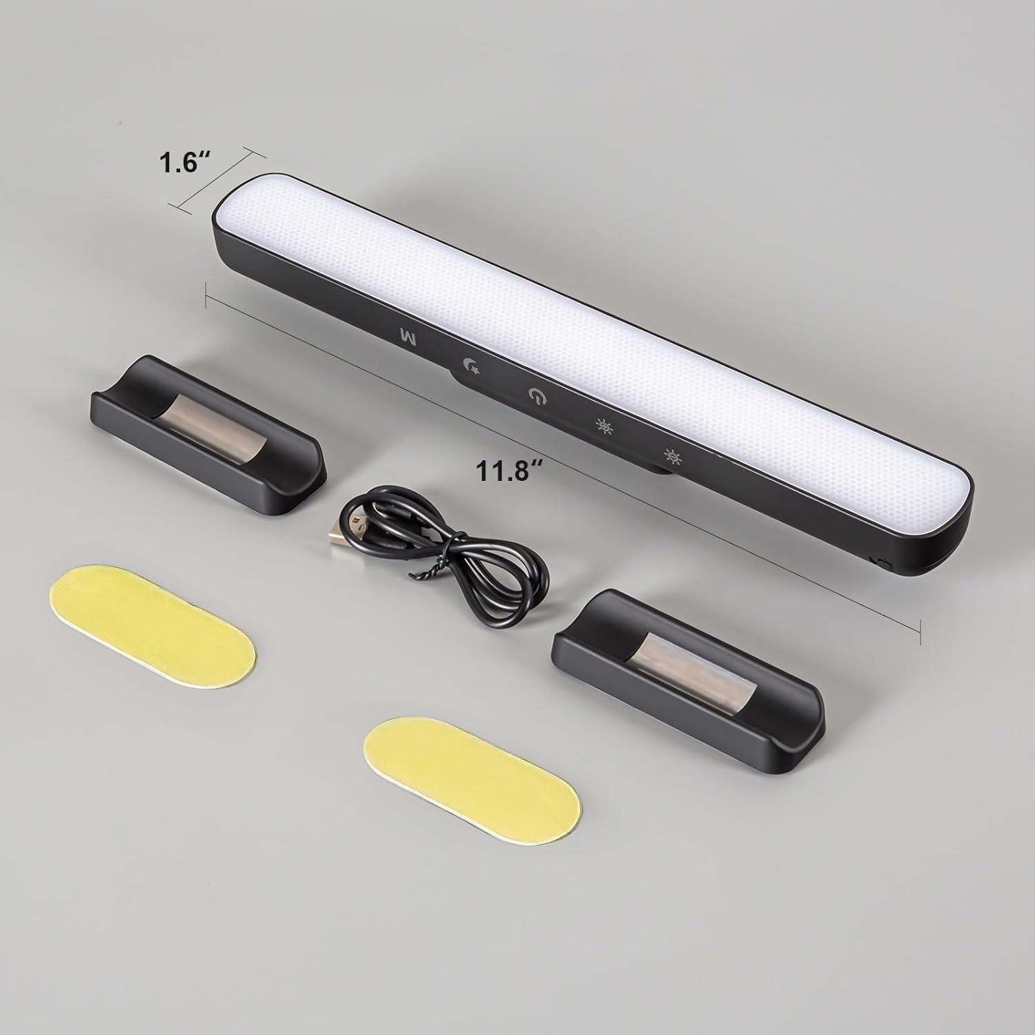 ZMinghtx Rechargeable Light Bar,60LED 5W Wireless Dimmable Touch Bunk ...