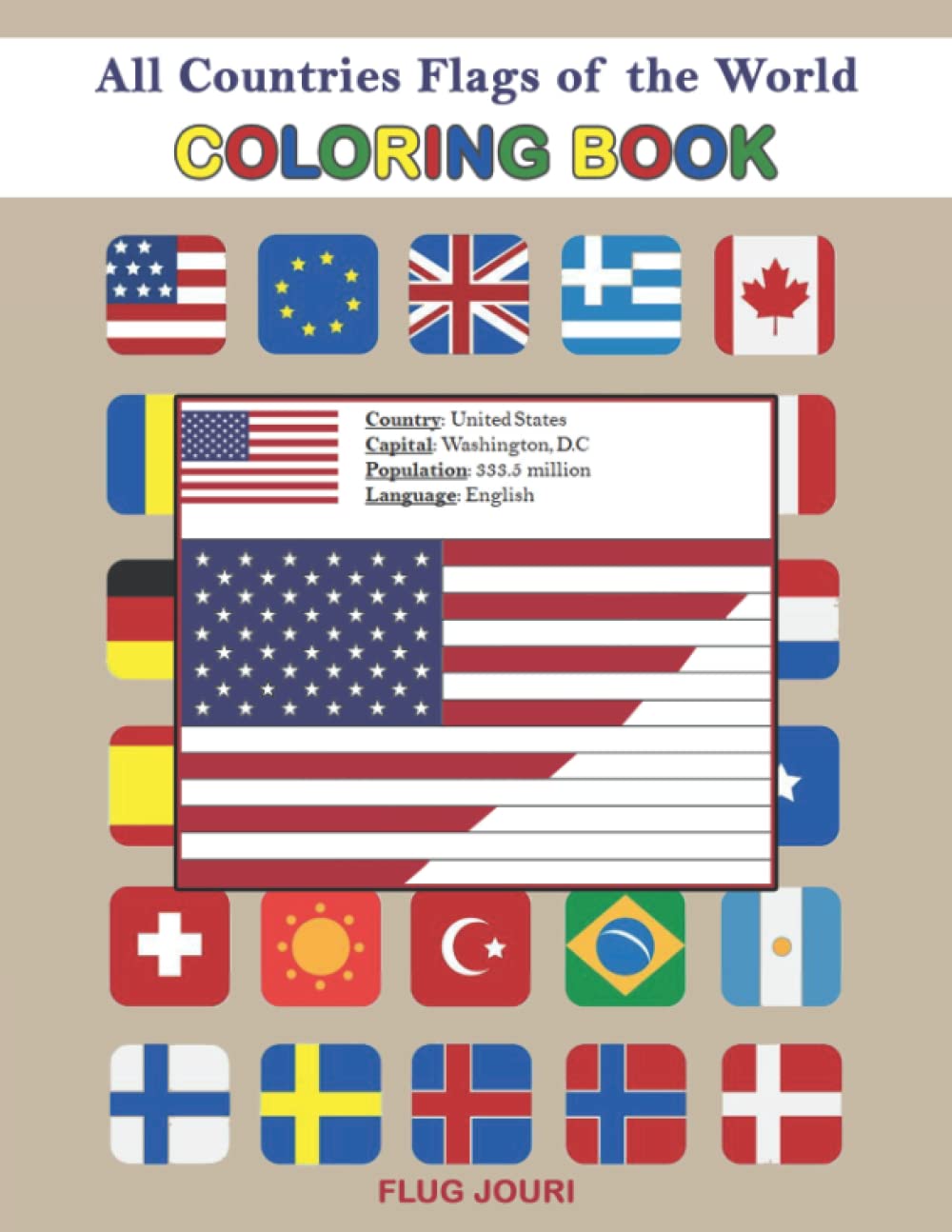 Buy All Countries s of the World Coloring Book: A Colorful Guide of All ...