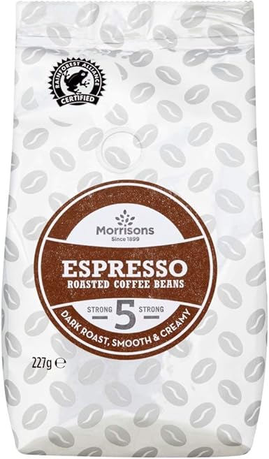 Morrisons Espresso Roasted Coffee Beans, 227g : Amazon.co.uk: Grocery