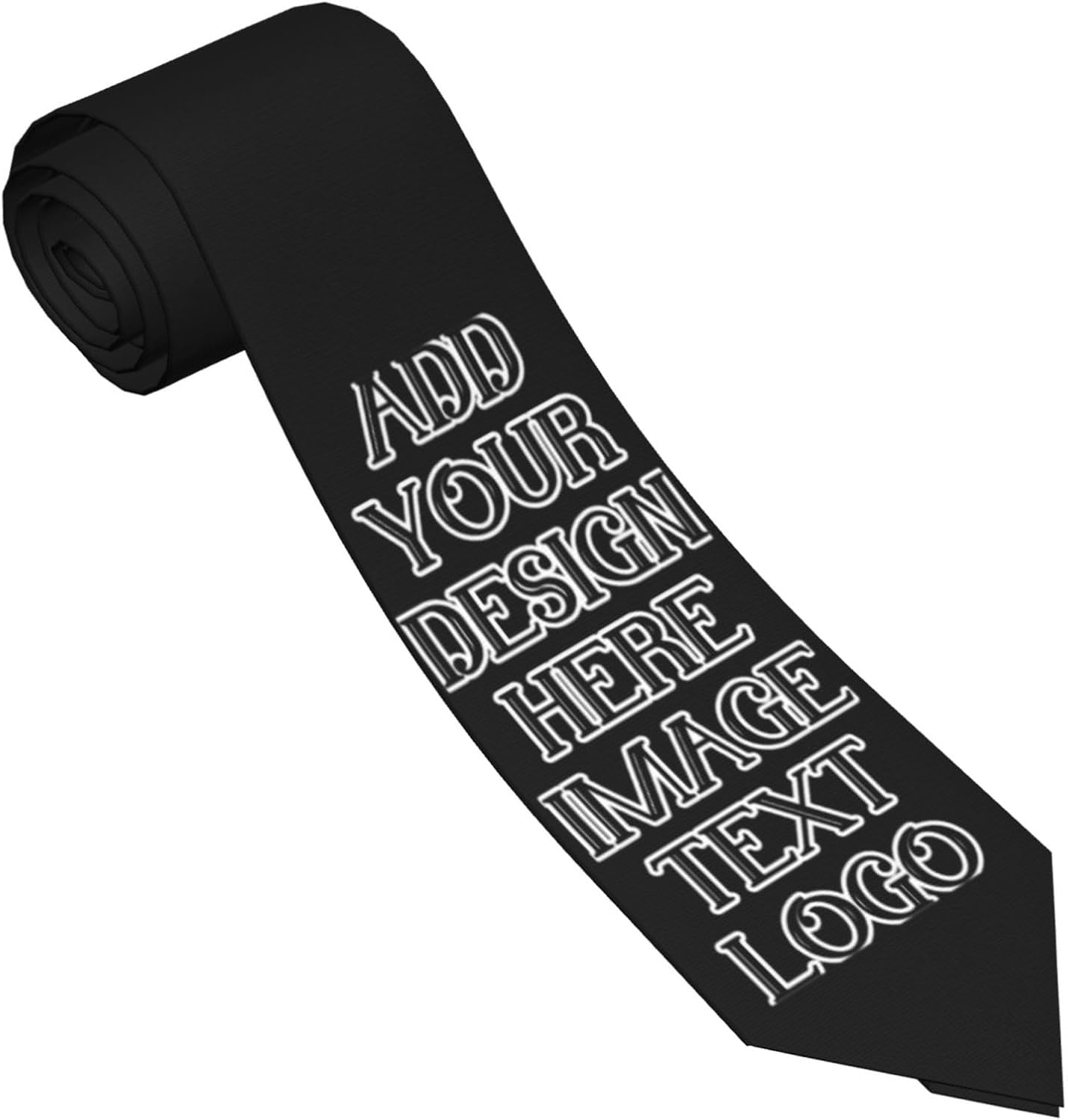 Generic Personalized Men's Custom Tie - Black at Amazon Men’s Clothing ...