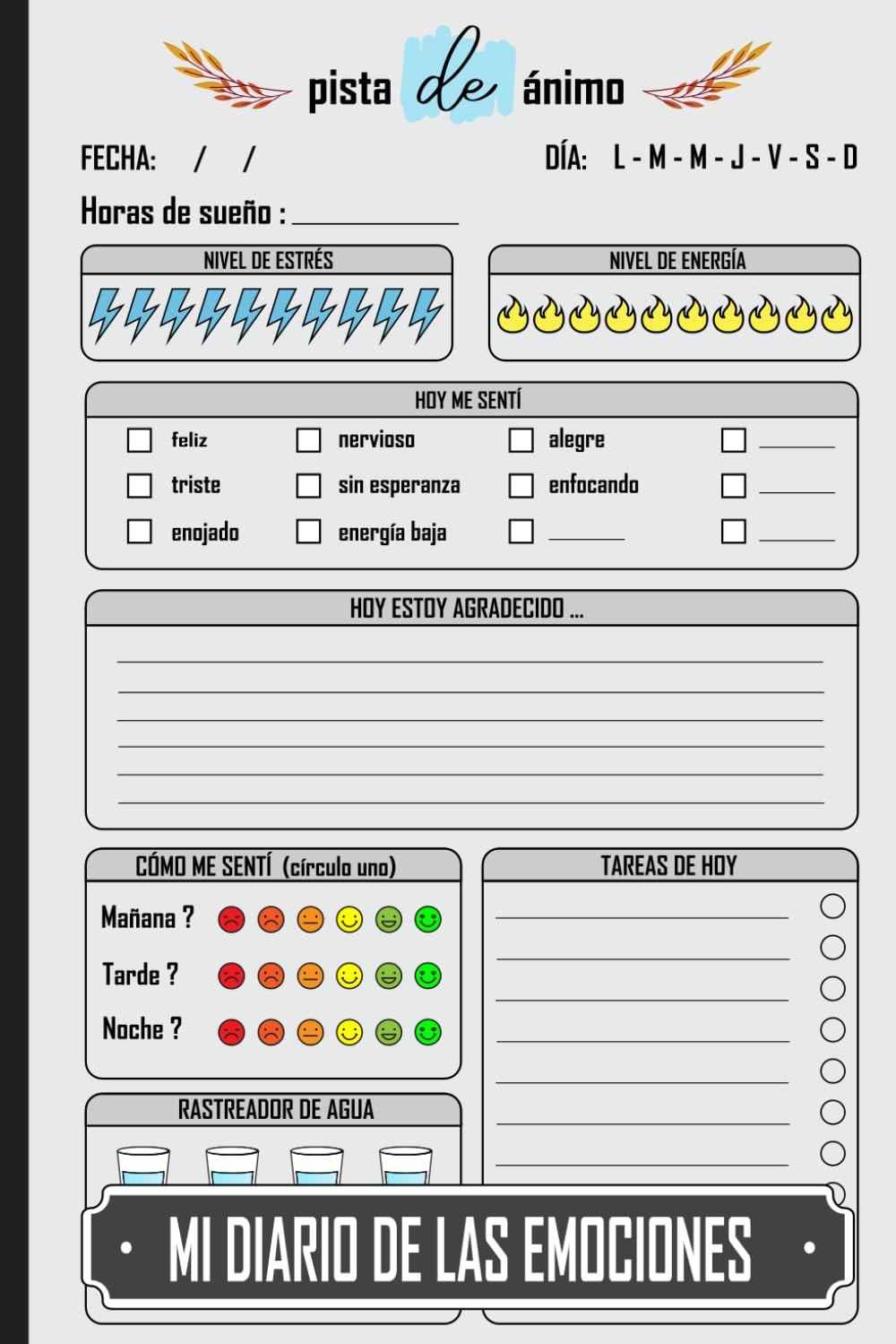 Amazon.com: Mi Diario de Las Emociones: Diario de Gratitud para adultos ...