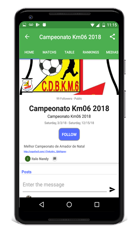 Copa Fácil - Tournament Organizer:Amazon.it:Appstore for Android