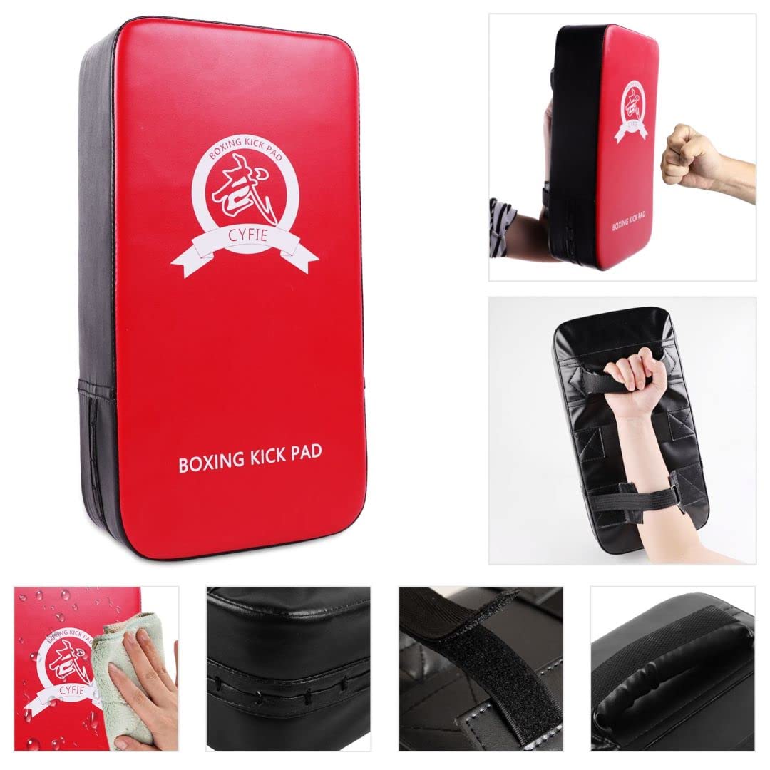 SEISSO 2PCS Taekwondo Kickboxing Pads+2PCS Punching Mitts for Karate ...