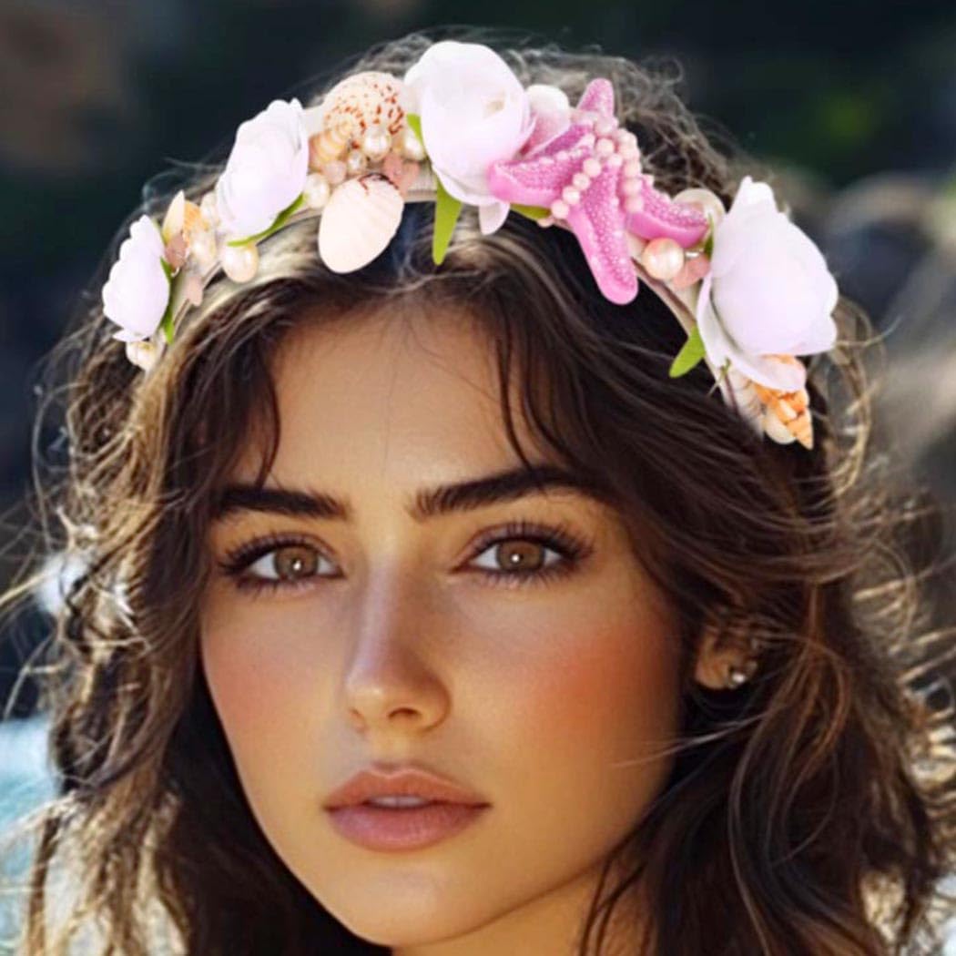 Amazon.com : Unicra Seashell Bride Wedding Hair Vine Starfish Bridal ...