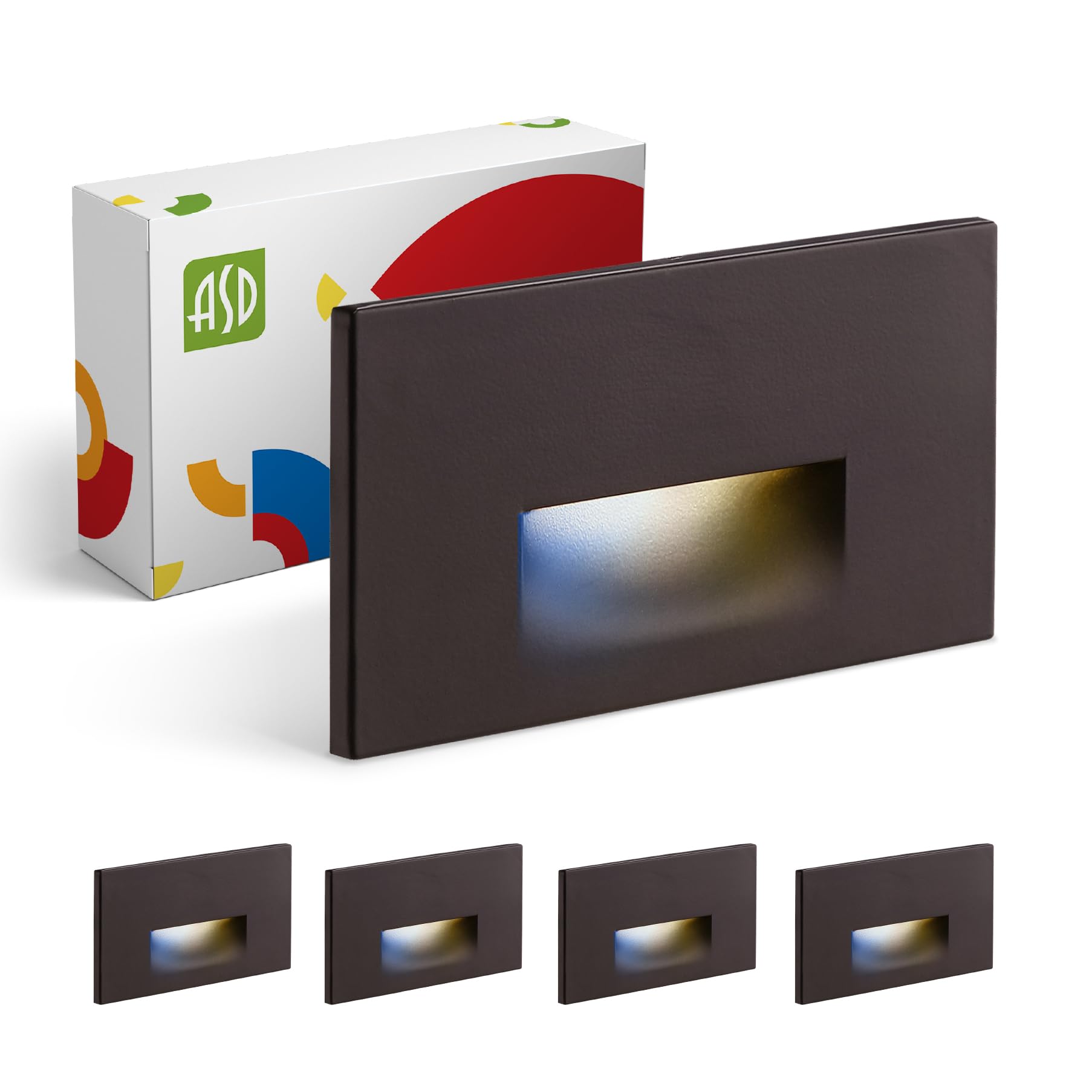 ASD LED Recessed Step Light Fixture | 3W 120LM 3000K-5000K 120V | 3CCT ...