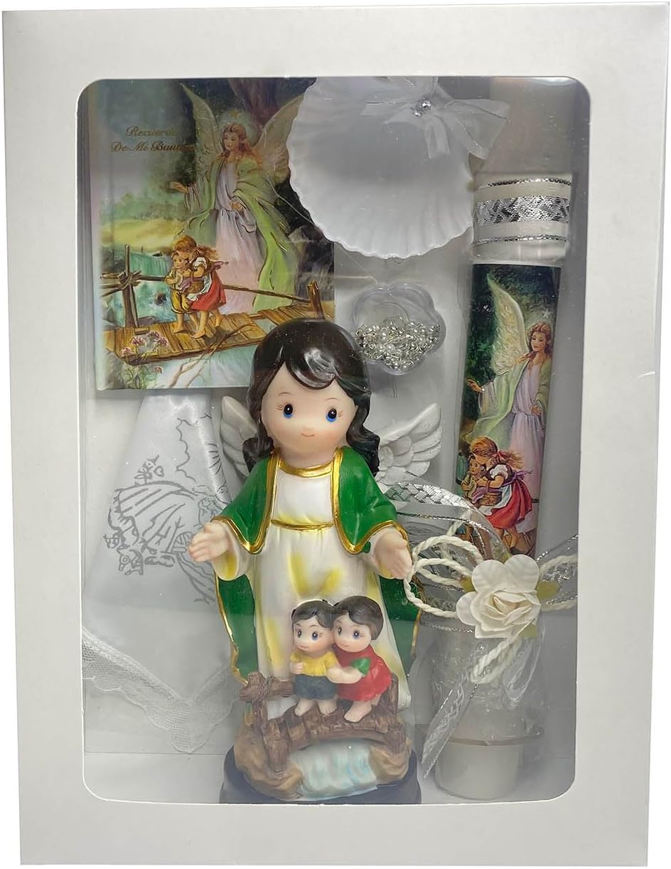 Amazon.com: Catholic Baptism Candle Set for Boys and Girls - Baptismal ...