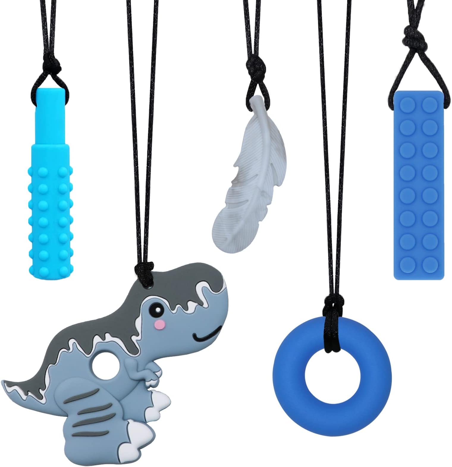 Amazon.com: Chew Necklaces for Sensory Boys, Chewy Necklace Sensory ...