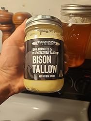 Amazon.com : 100% Grass-Fed and Finished Bison Tallow | Perfect for ...