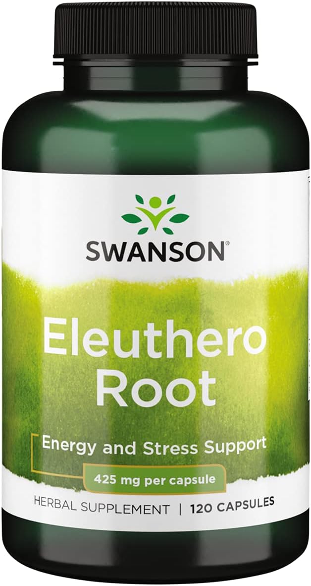 Amazon.com: Swanson Eleuthero Root 425 Milligrams 120 Capsules : Health ...
