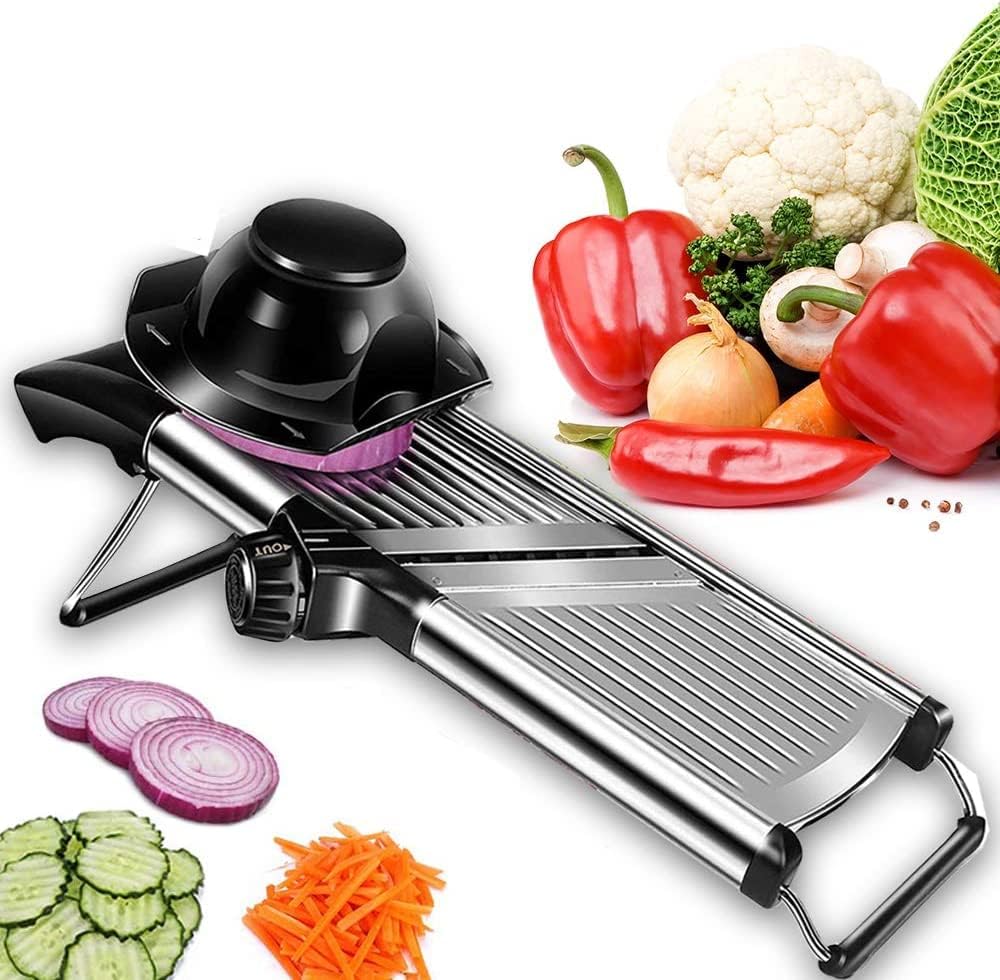 Amazon.com: Landkitch Multi Handheld Mandoline Slicer - Adjustable ...