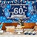 Amazon.com: Blue 60th Birthday Decoration Banner for Men Women, Navy ...