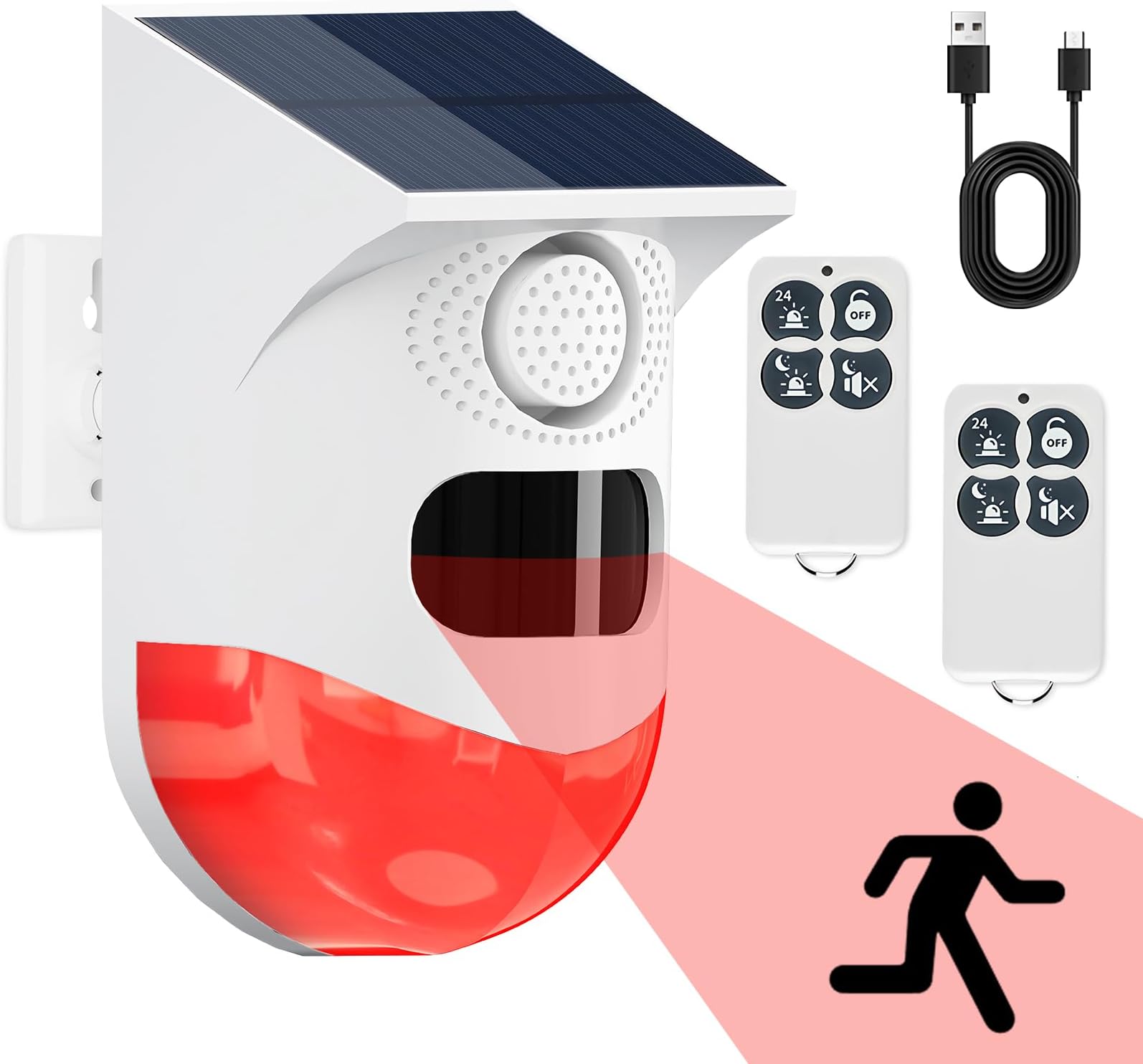 Cuteefun Detecteur de Mouvement Solaire, Détecteur de Mouvement ...