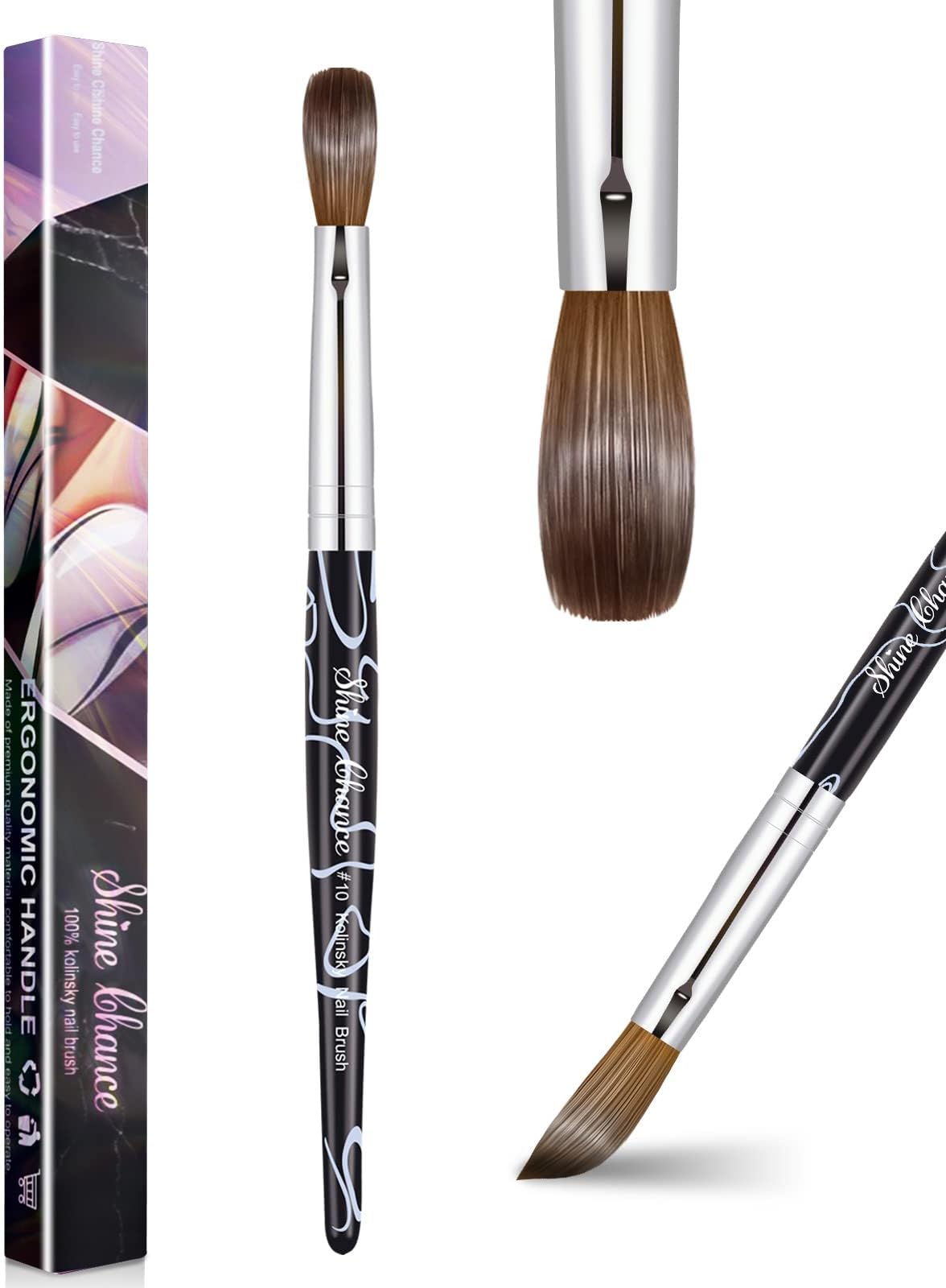 Amazon.com : KEMEISI 2PCS Nail Brushes - Oval Shaped Professional ...