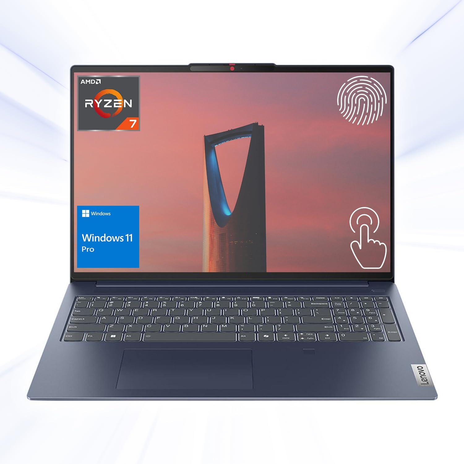 Amazon.com: Lenovo Slim 5 Business Laptop, 16" FHD+ Touchscreen, AMD ...
