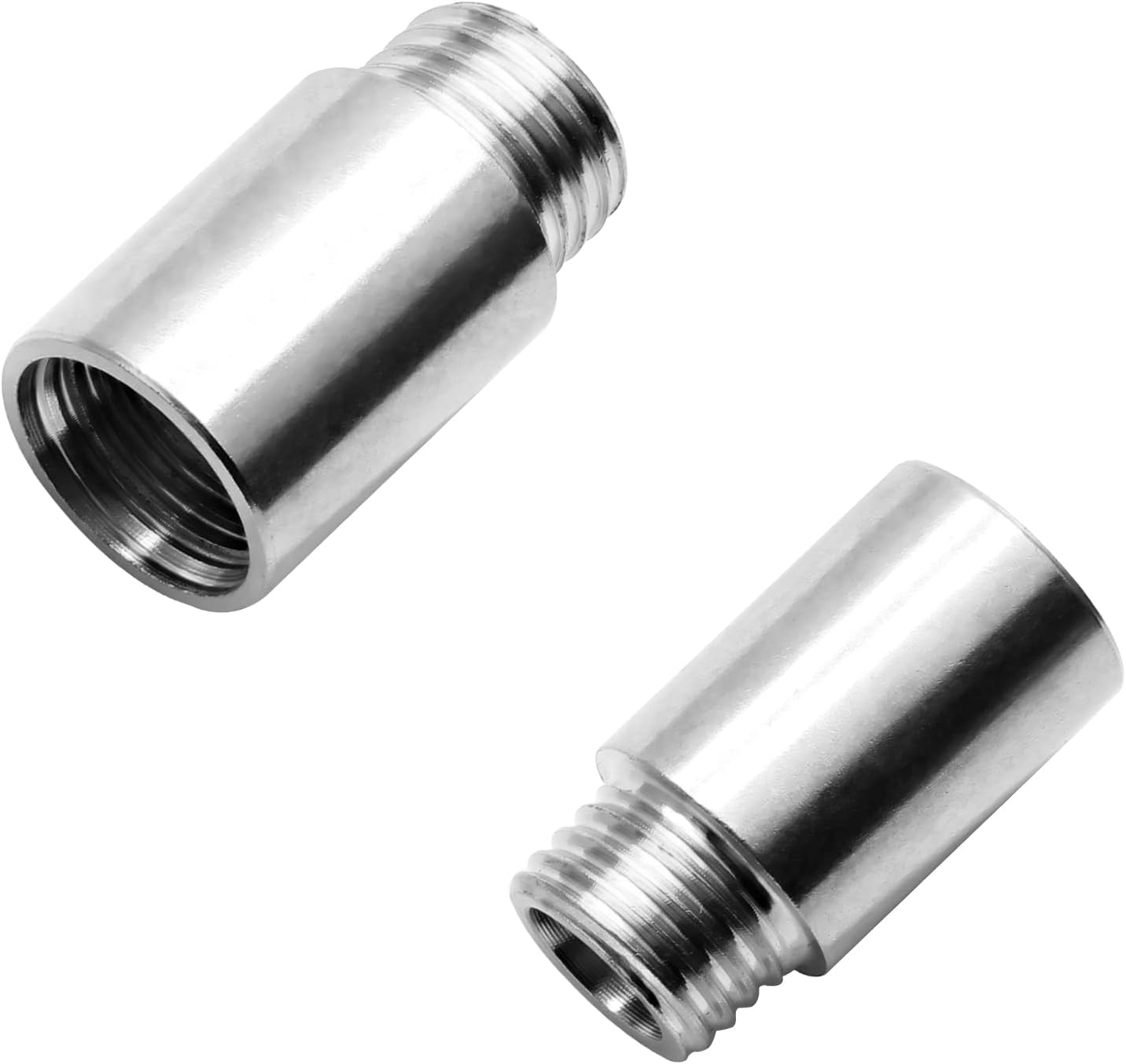 Unlorspy 2 Pcs 50mm/2" Shower Head Pipe Extension Stainless Steel G 1/2 ...