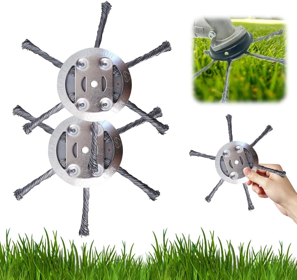 Amazon.com: 6 Inches Steel Wire Grass Trimmer Head, Upgrade Wire ...