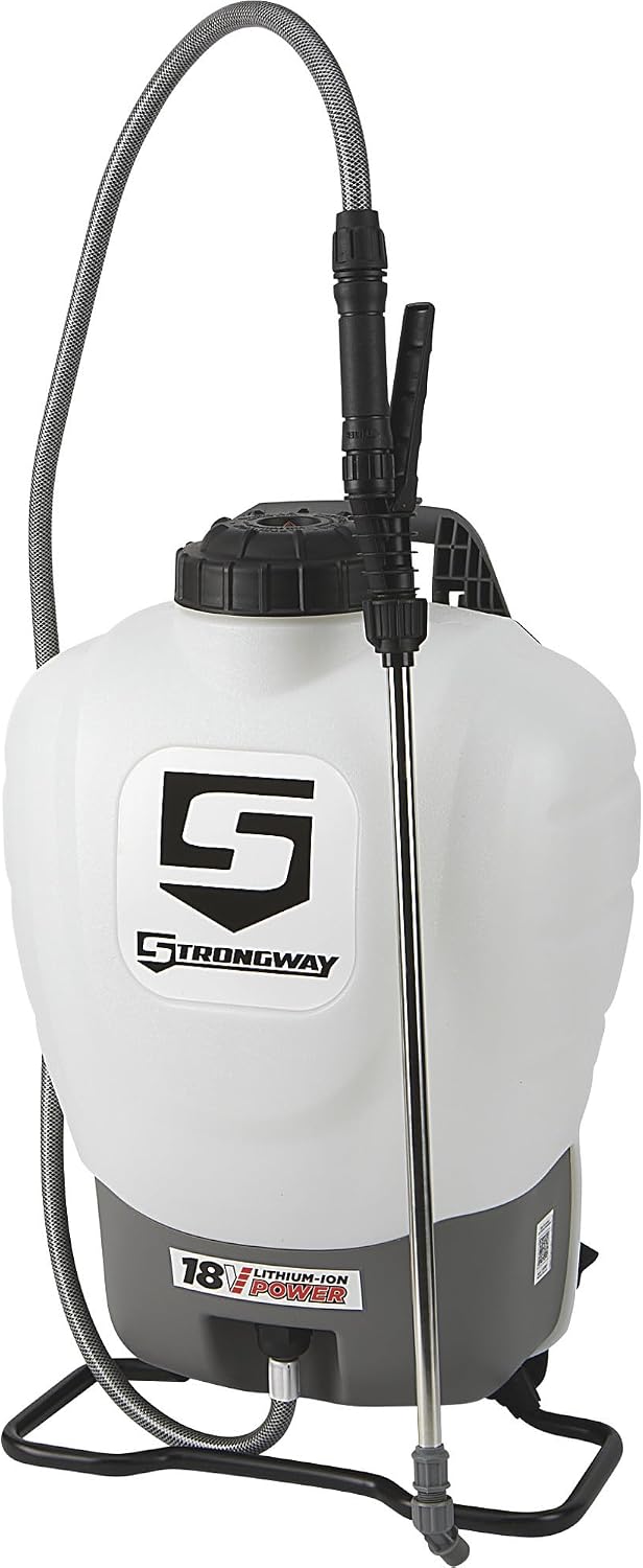 Amazon.com : Strongway 4 Gallon 18V Li-Ion Never Pump Backpack Sprayer ...