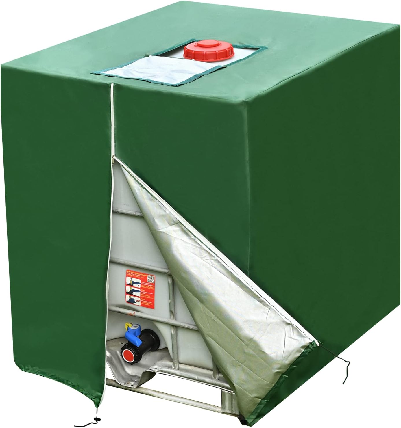 Amazon.com: Cover for IBC Totes 275 Gallon (Black), Blocks Harmful UV ...